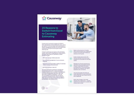 8 benefits of switching to Causeway Estimating
